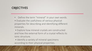 Mineral lesson plan | PDF