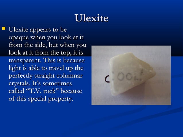 Mineral Luster and Transparency | PPT | Geology | Science