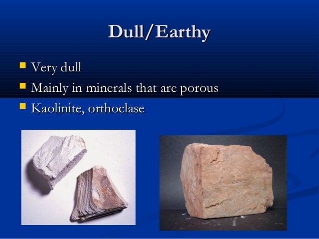 Mineral Luster and Transparency