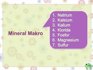 Zat Gizi Mineral Makro-Mikro | PPTX
