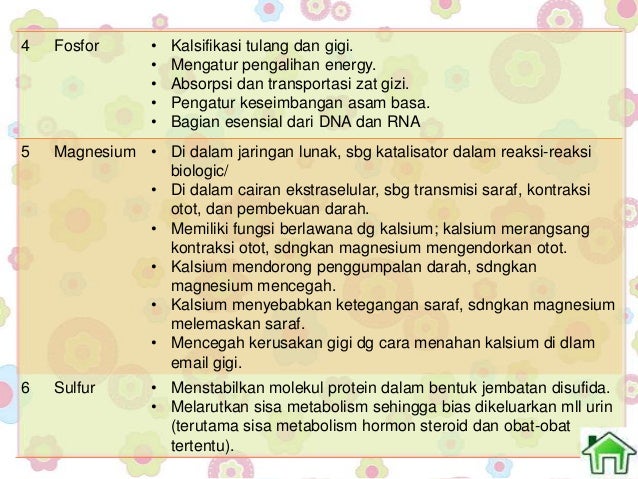 Zat Gizi Mineral Makro-Mikro