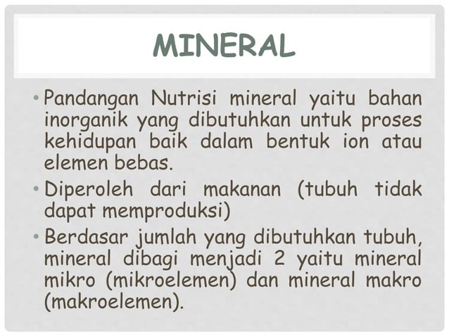 Mineral Mikro | PPTX