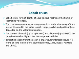 Mining of Rare minerals from sea | PPTX | Geology | Science
