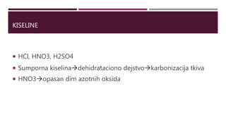 Mineralne kiseline i baze | PPTX