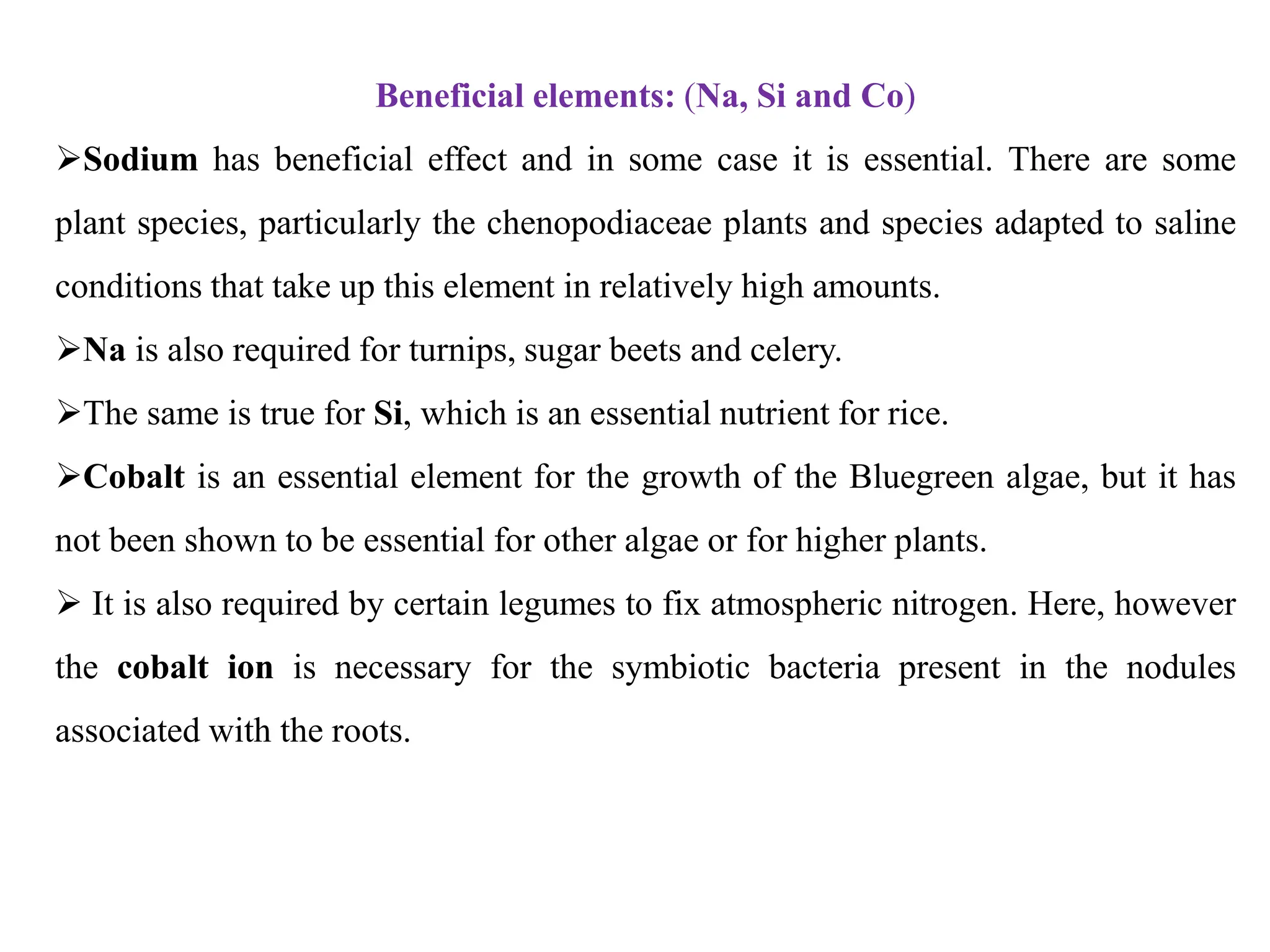 Mineral nutrition of Plants: Functions and deficiency symptoms of ...