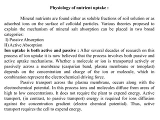 Mineral nutrition of Plants: Functions and deficiency symptoms of ...
