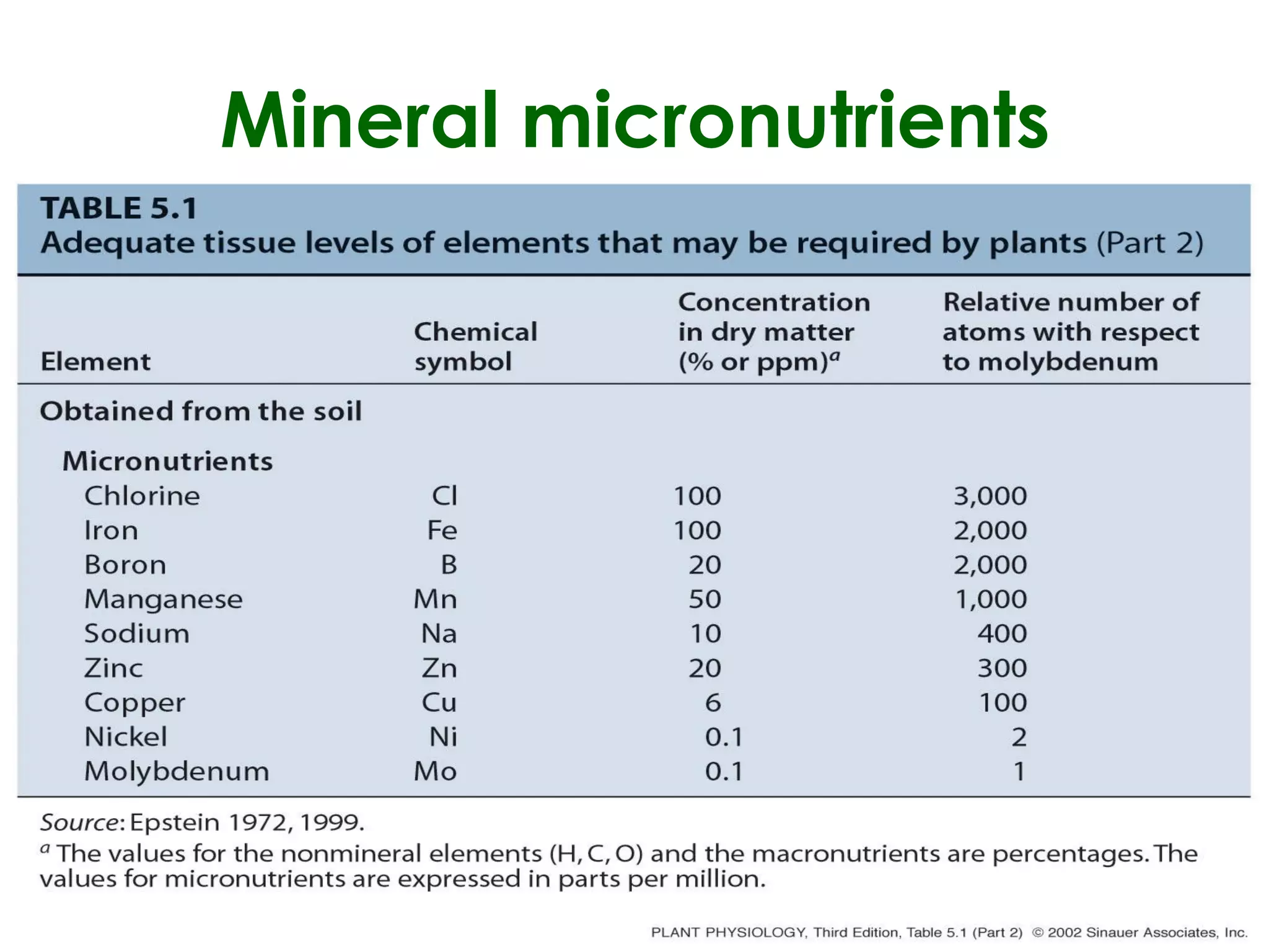 Mineral nutrition in plants | PDF