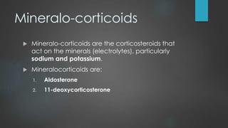 Mineralocorticoids | PPTX