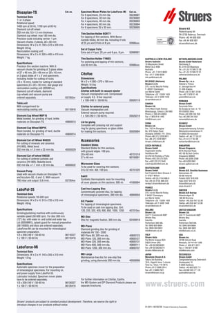 Izasa-Catalogo Struers preparación muestras mineralogicas | PDF