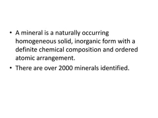 Mineralogy | PPTX