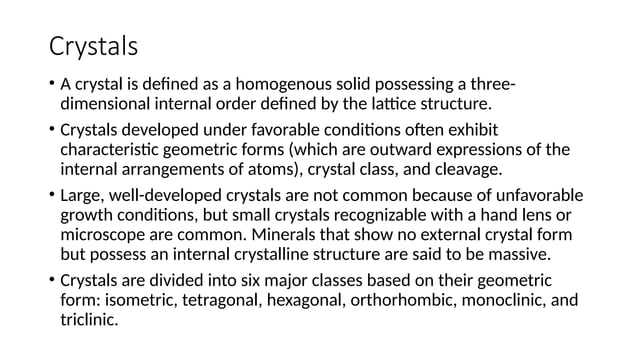 Civil Engineering GEOL40 Geology (MINERALOGY) | PPTX