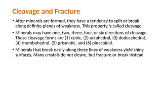 Civil Engineering GEOL40 Geology (MINERALOGY) | PPTX
