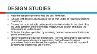 MINERAL PROCESSING SIMULATION USING MODSIM SOFWARE | PPTX