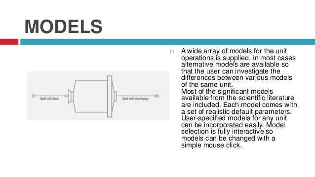 MINERAL PROCESSING SIMULATION USING MODSIM SOFWARE