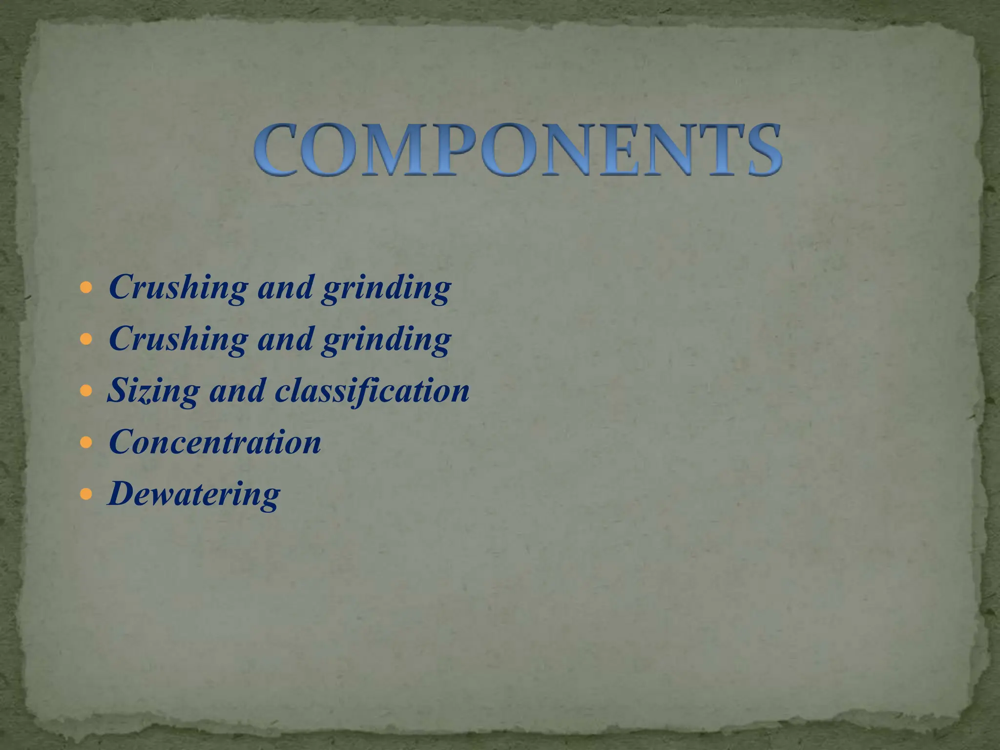 Mineral Processing Tech Ppt Pptx