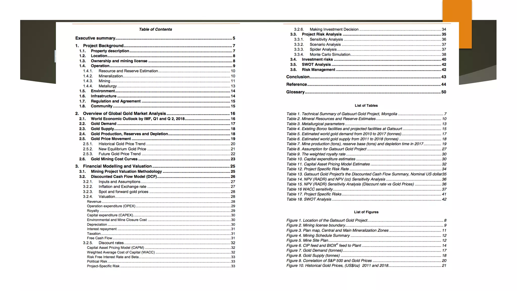 Ашигт малтмалын хөрөнгийн үнэлгээ Mineral Mining Project Valuation