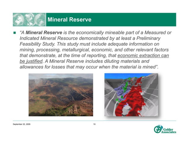 Mineral Reserve Estimation In The Real World | PDF | Commodities | Economy