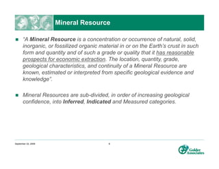 Mineral Reserve Estimation In The Real World | PDF