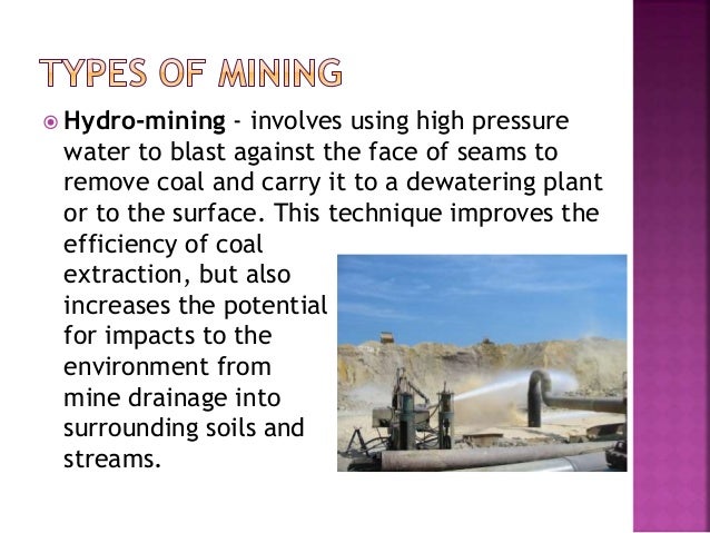 Mineral resources and types of mining