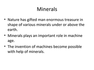 Mineral resources | PPT
