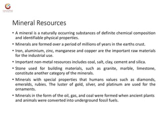 Mineral resources | PPTX