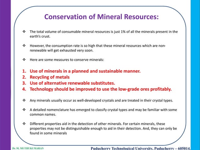 Mineral resources.pptx | Commodities | Economy