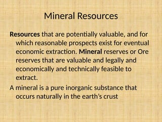 Understanding Mineral Resources: Formation, Types, Uses, Depletion ...