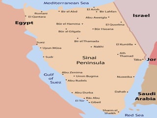 Sinai peninsula on world map