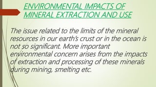 Mineral resources | PPTX | Commodities | Economy