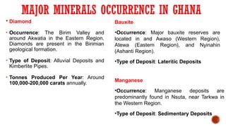 Mineral resources of GHANA_Geology of Ghana.pptx