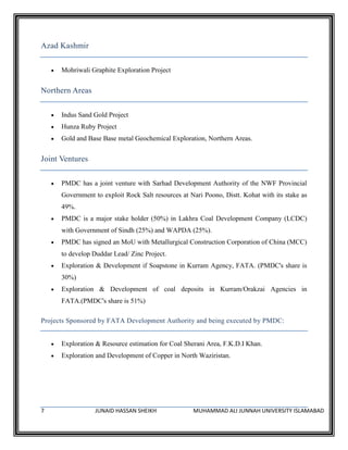 Mineral resources of pakistan | DOCX
