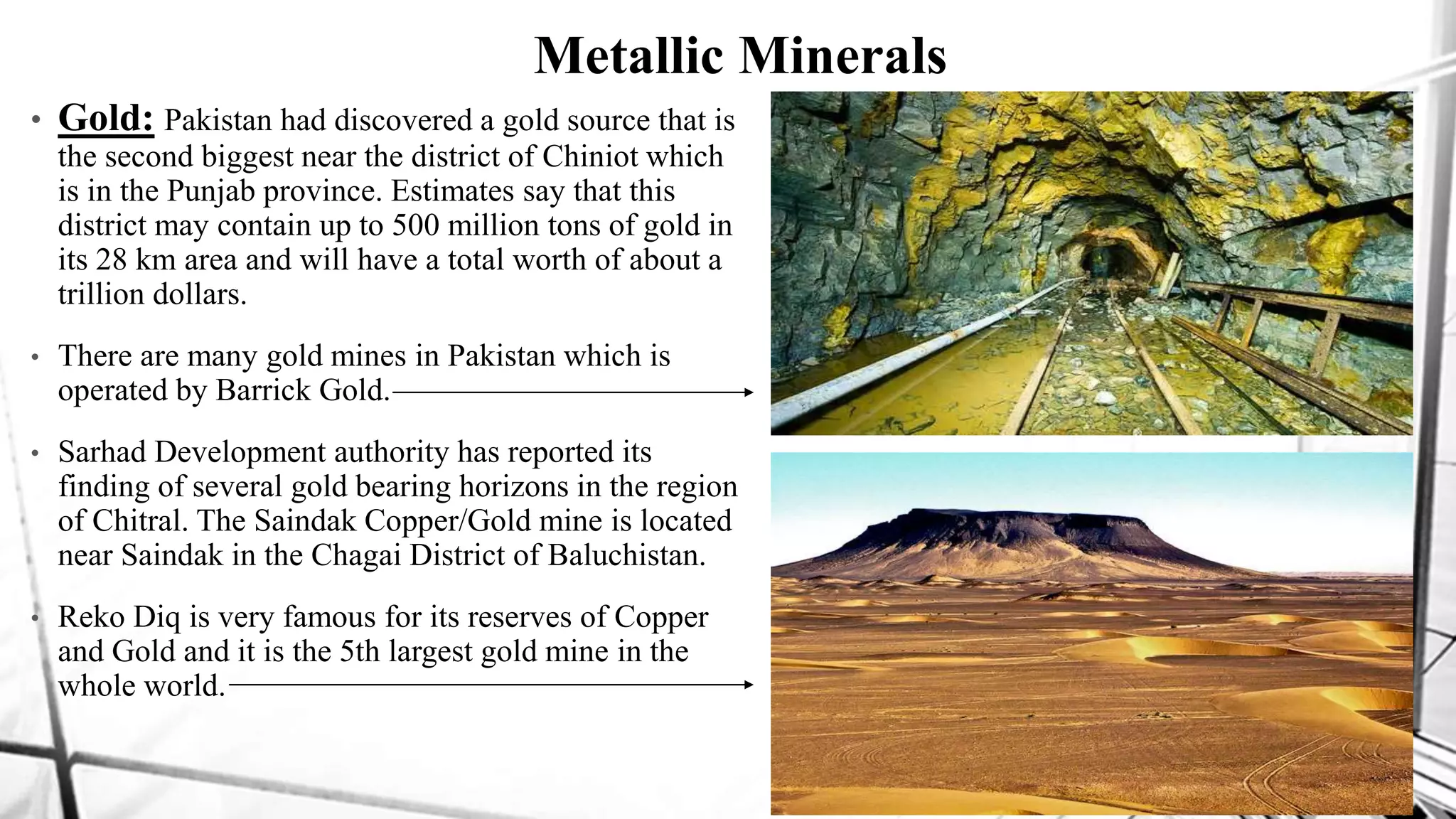 Mineral resources of pakistan | PPTX