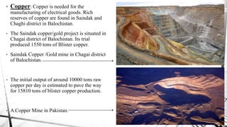 Mineral resources of pakistan | PPTX