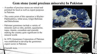 Mineral resources of pakistan | PPTX