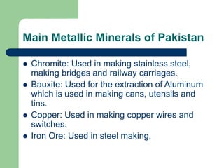 mineral resources of pakistan.ppt
