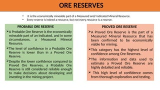 MINERAL RESOURCES & RESERVES - EXPLOARATION GEOLOGY | PPTX