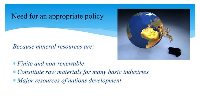 Mineral resources - A non-renewable natural resource | PPT