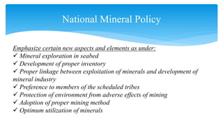 Mineral resources - A non-renewable natural resource | PPT