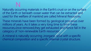 Mineral resources | PPTX
