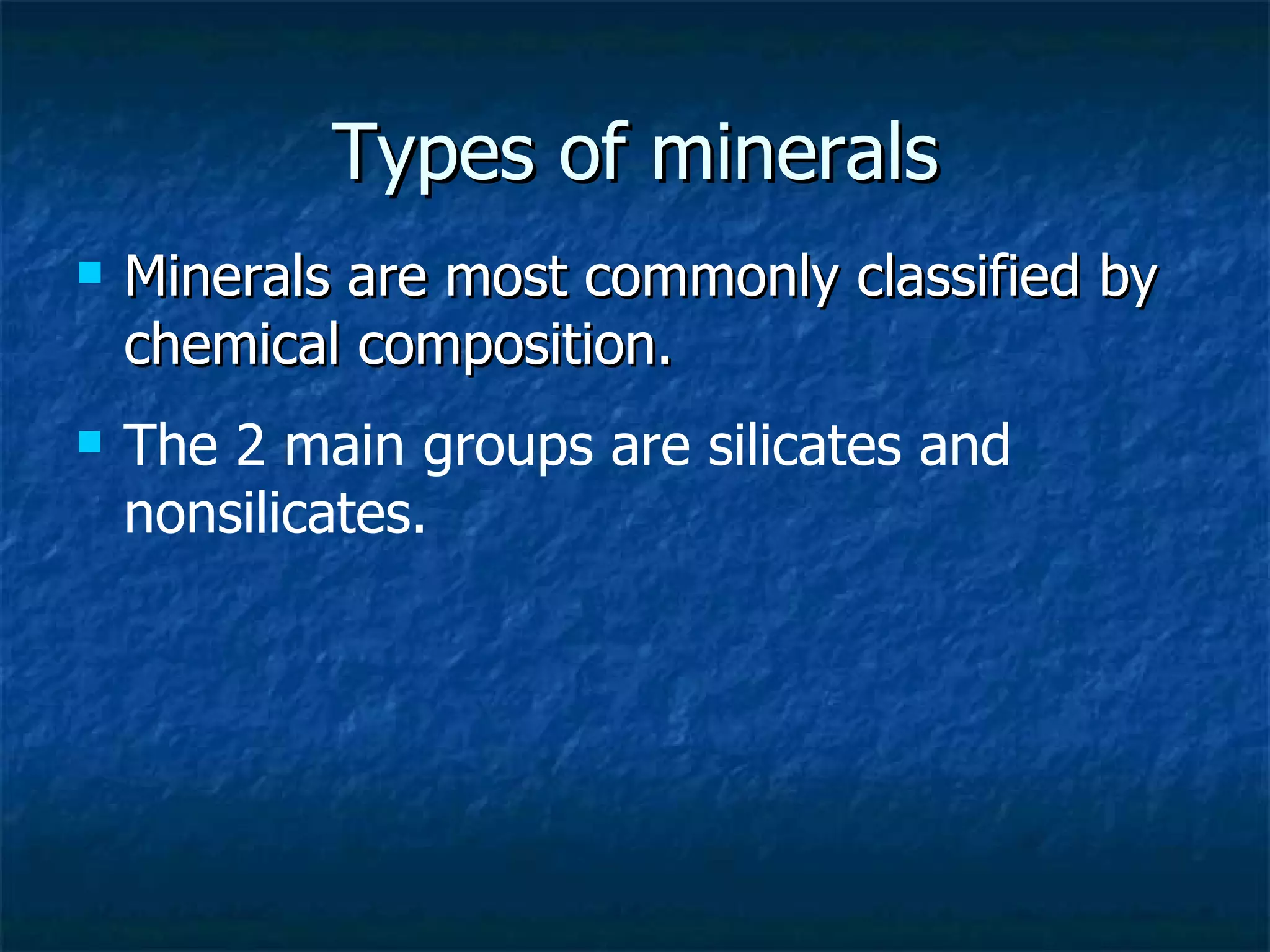 Minerals | PPT