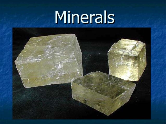 Minerals | PPT