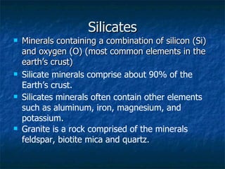 Minerals | PPT