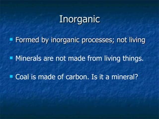 Minerals | PPT
