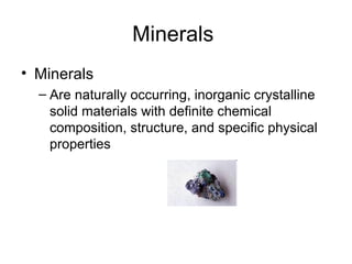 Minerals | PPT