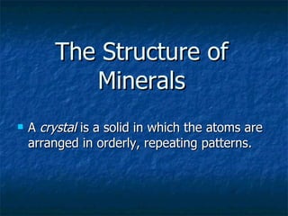 Minerals | PPT