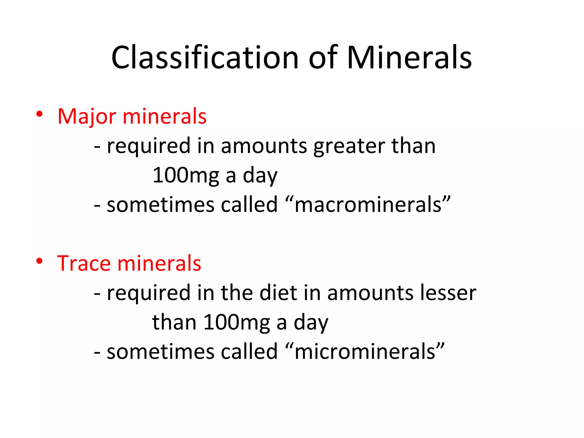 Minerals | PPT
