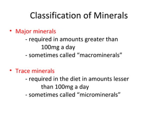 Minerals | PPT