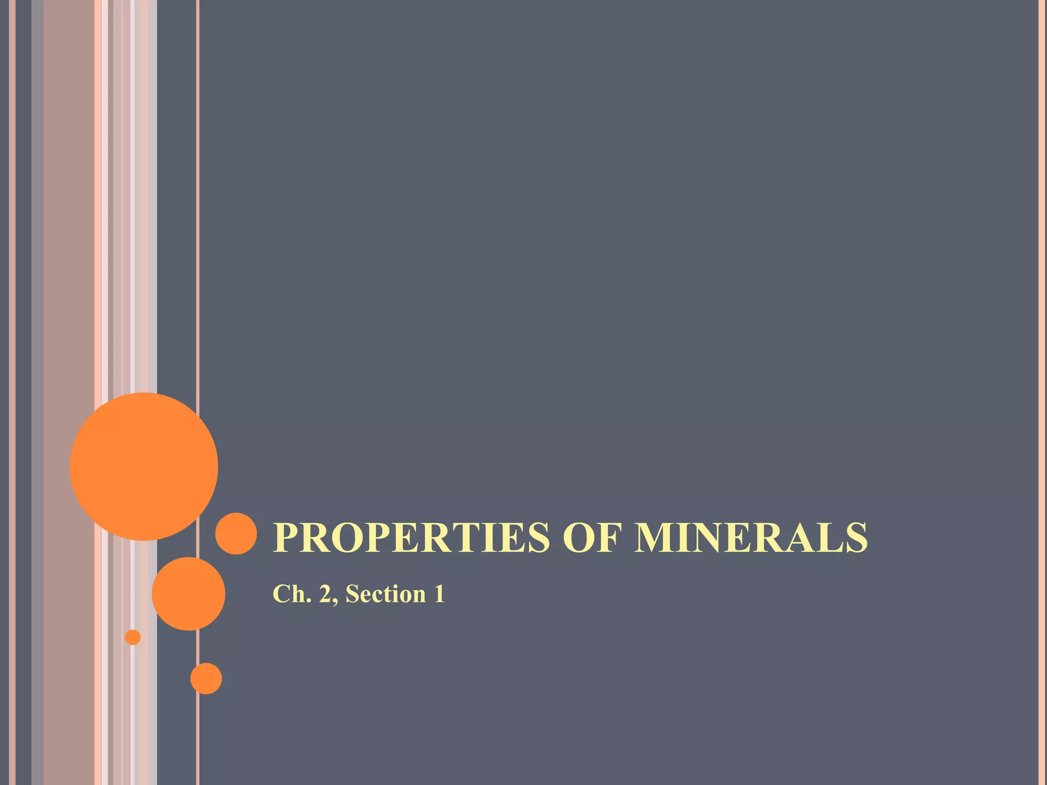 Minerals | PPT