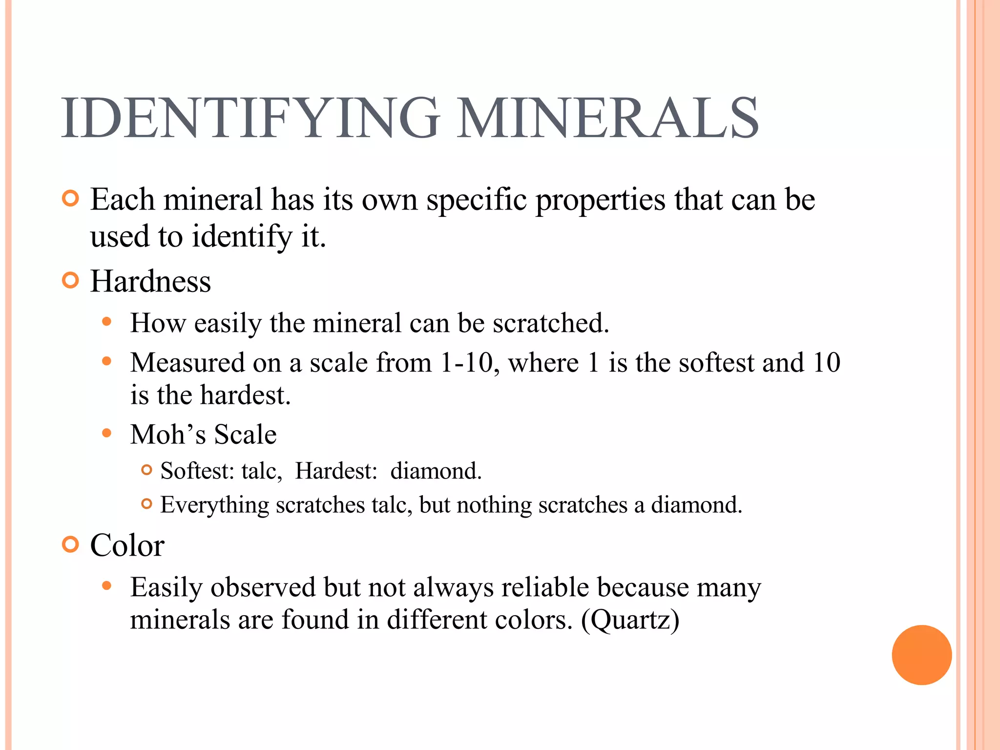 Minerals | PPT