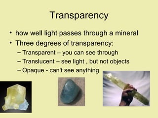 Minerals | PPT